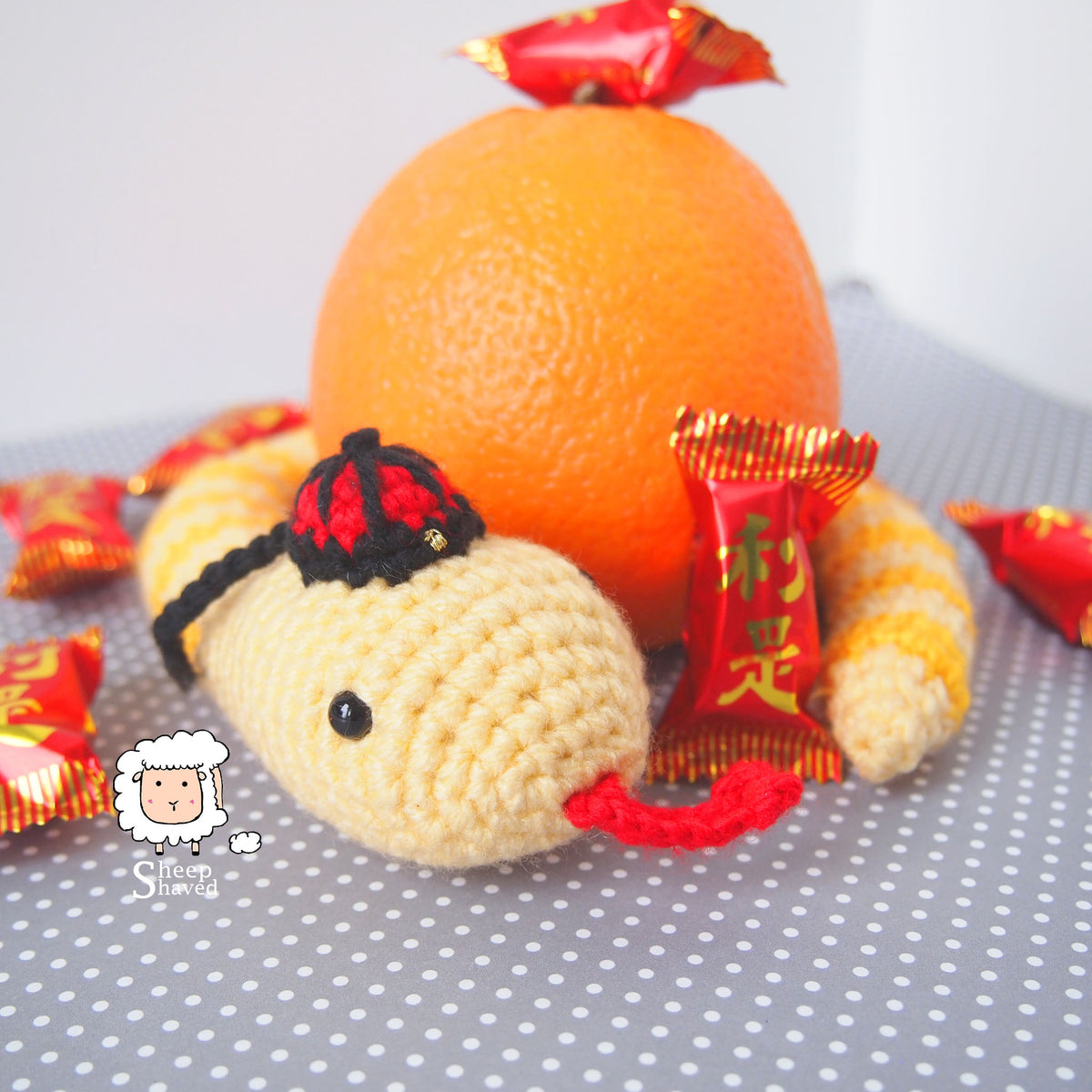Lunar New Year Snake Crochet Pattern – SheepShaved